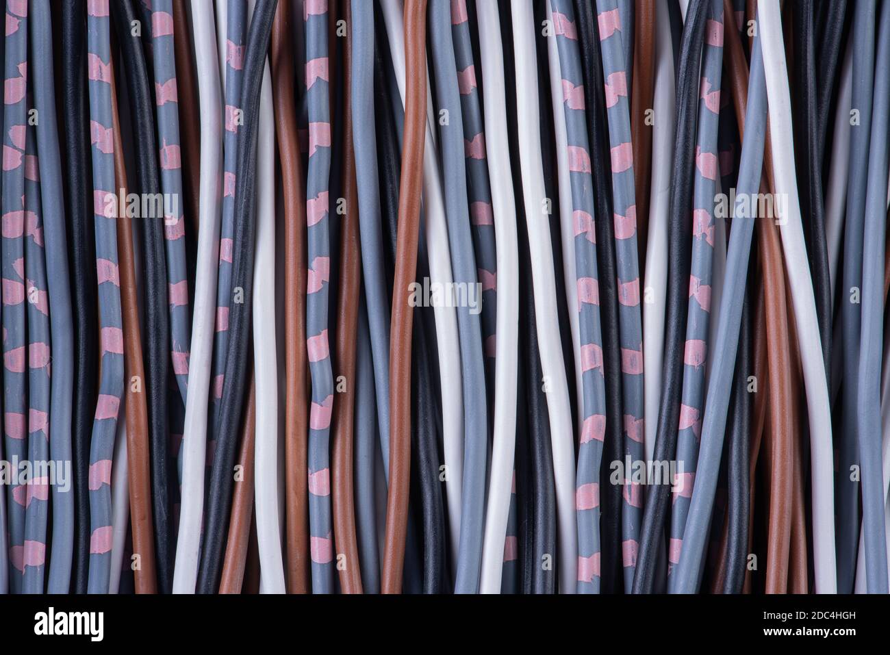 Colorful electrical cable cord background Stock Photo - Alamy