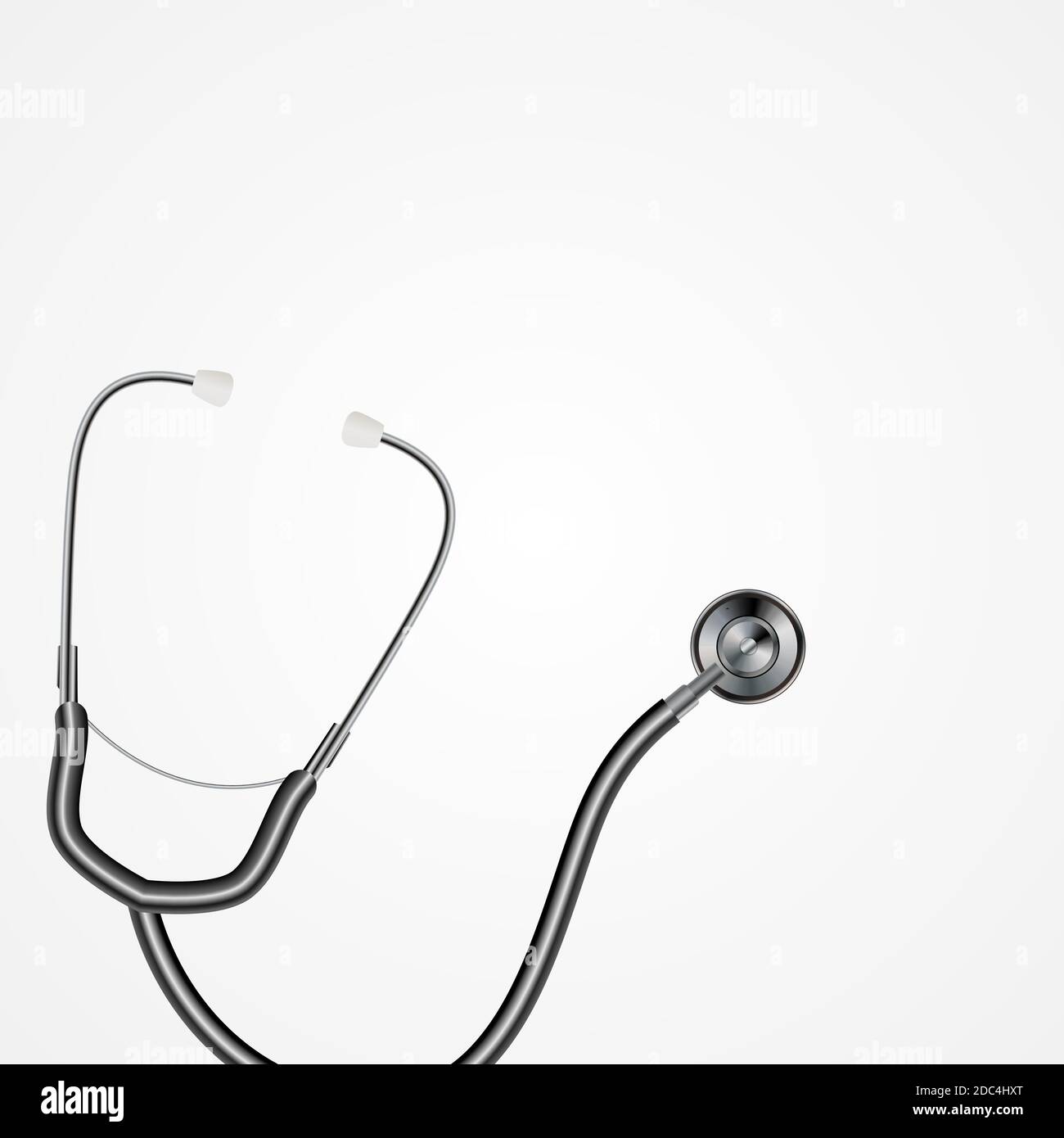Medical tool stethoscope background. Illustration Stock Photo - Alamy