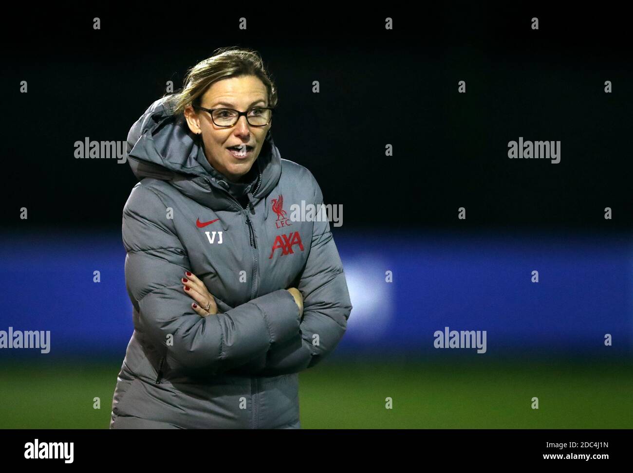 Liverpool manager Vicky Jepson during the Continental Cup match at ...