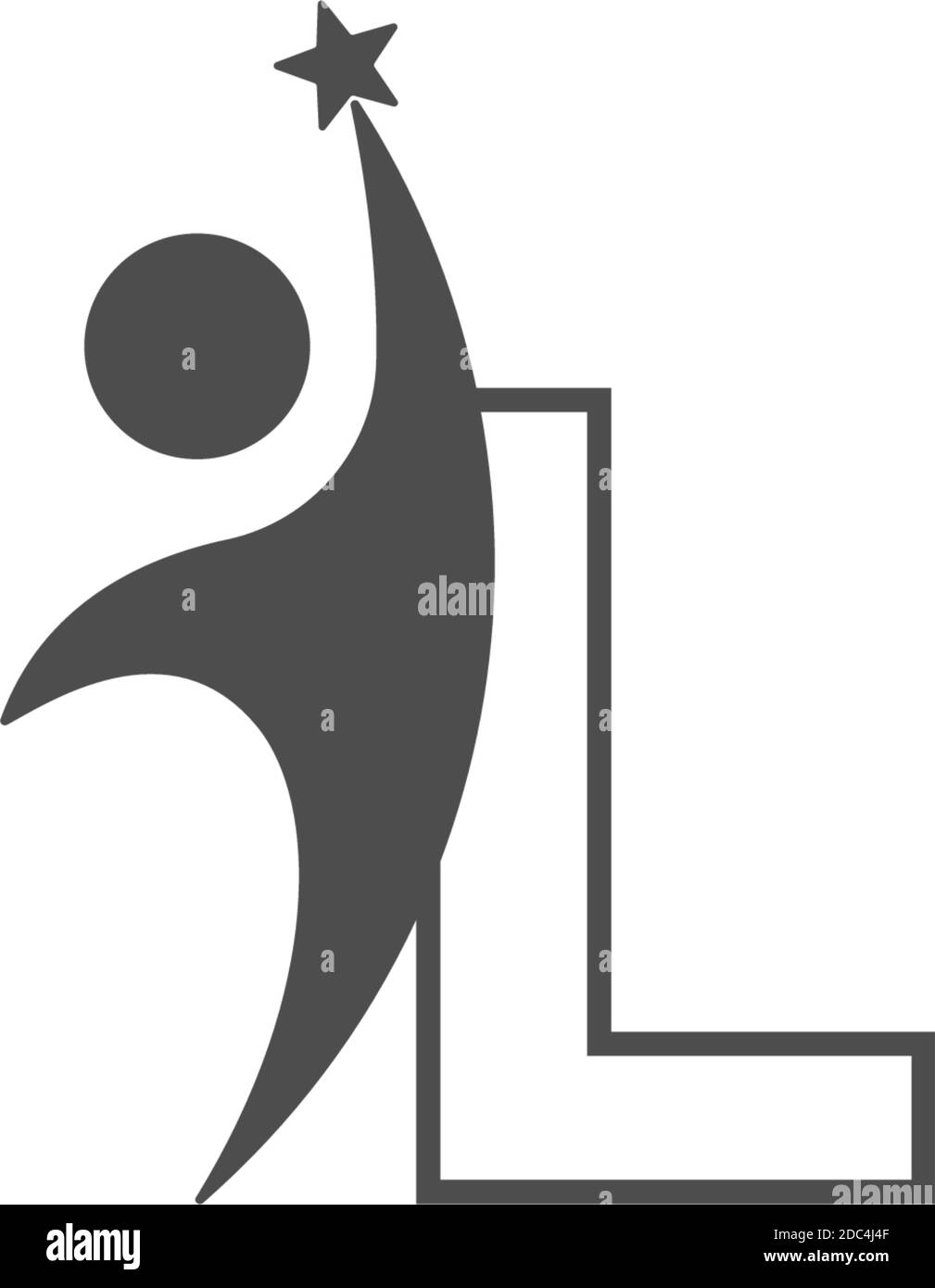 Letter l alphabet people Cut Out Stock Images & Pictures - Alamy