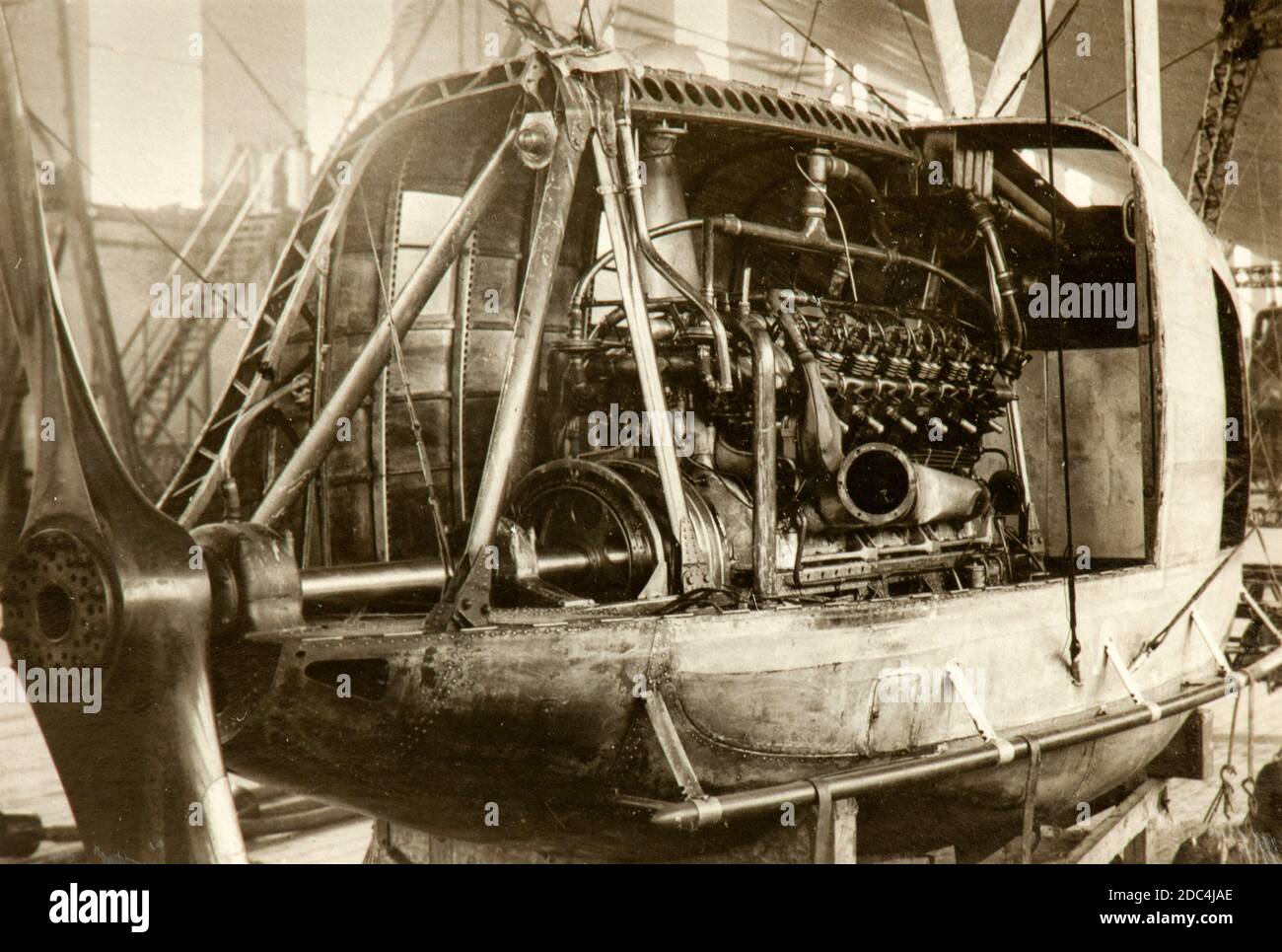Construction works and details of the Graf Zeppelin LZ 127 Stock Photo ...