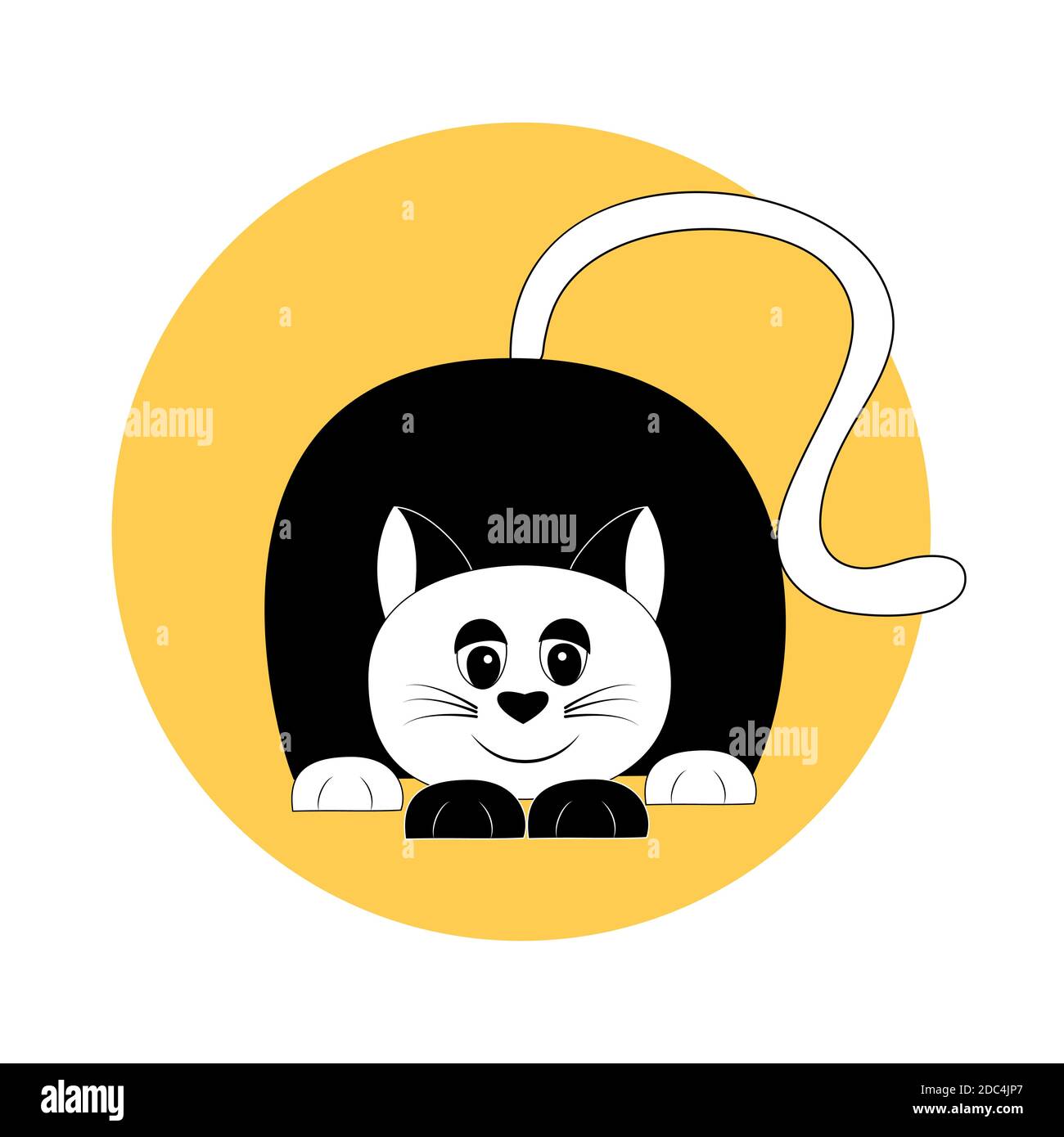 Smiling cat icon vector logo, stock illustration Stock Vector Image ...