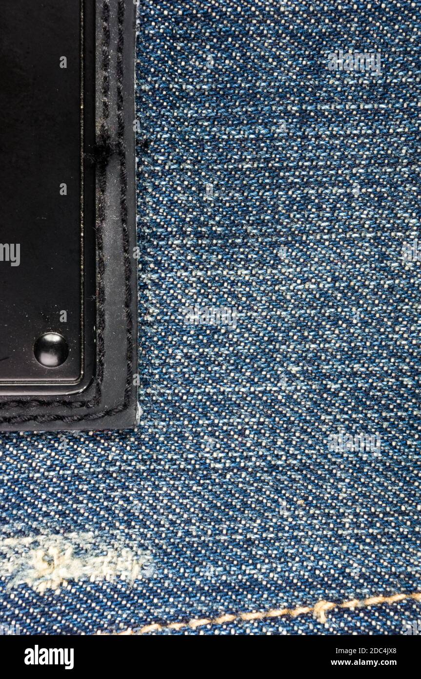 clothing items blue washed faded jeans cotton fabric texture with seams ...