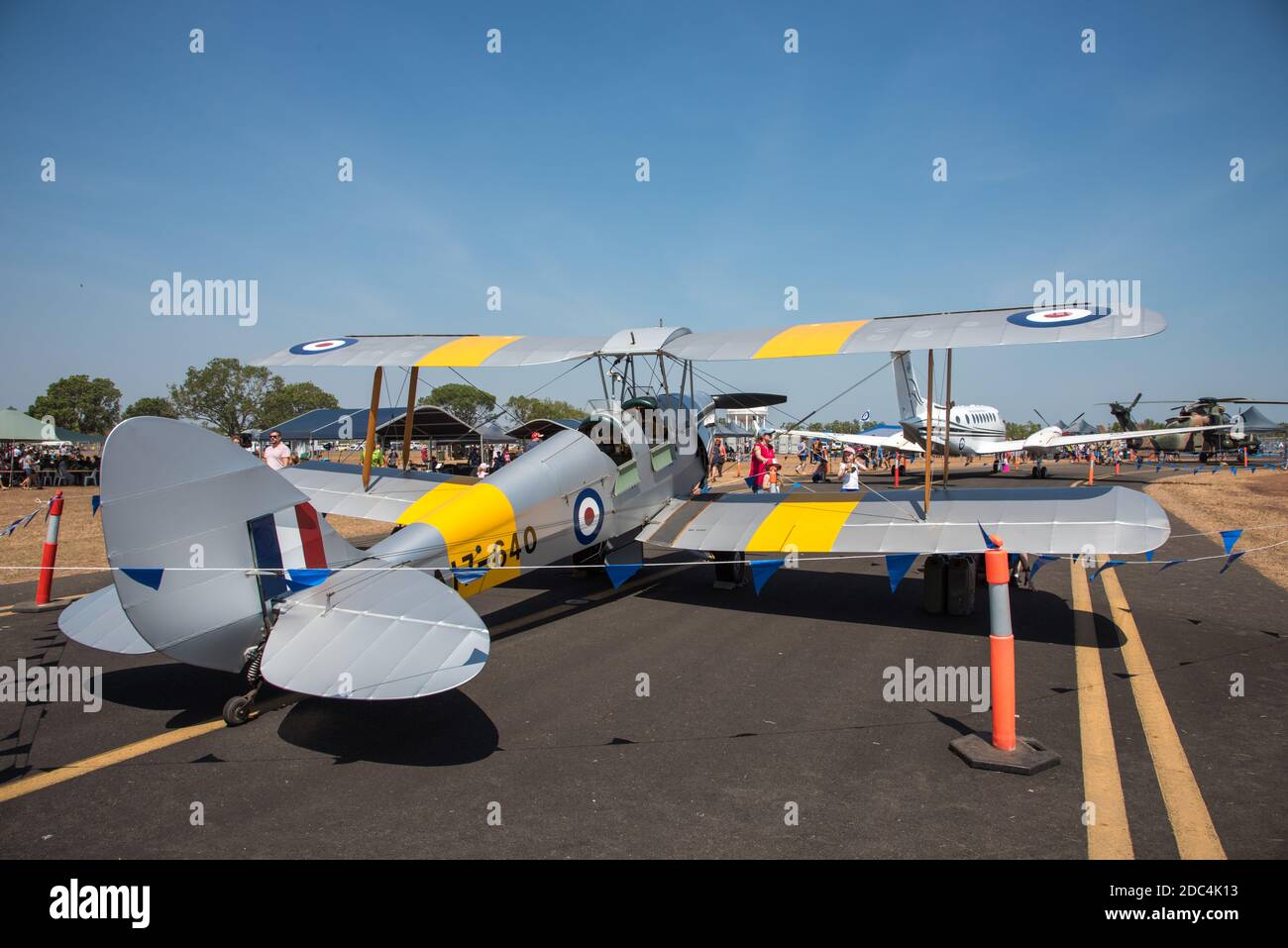 Vintage biplane tiger moth cockpit hi-res stock photography and images ...