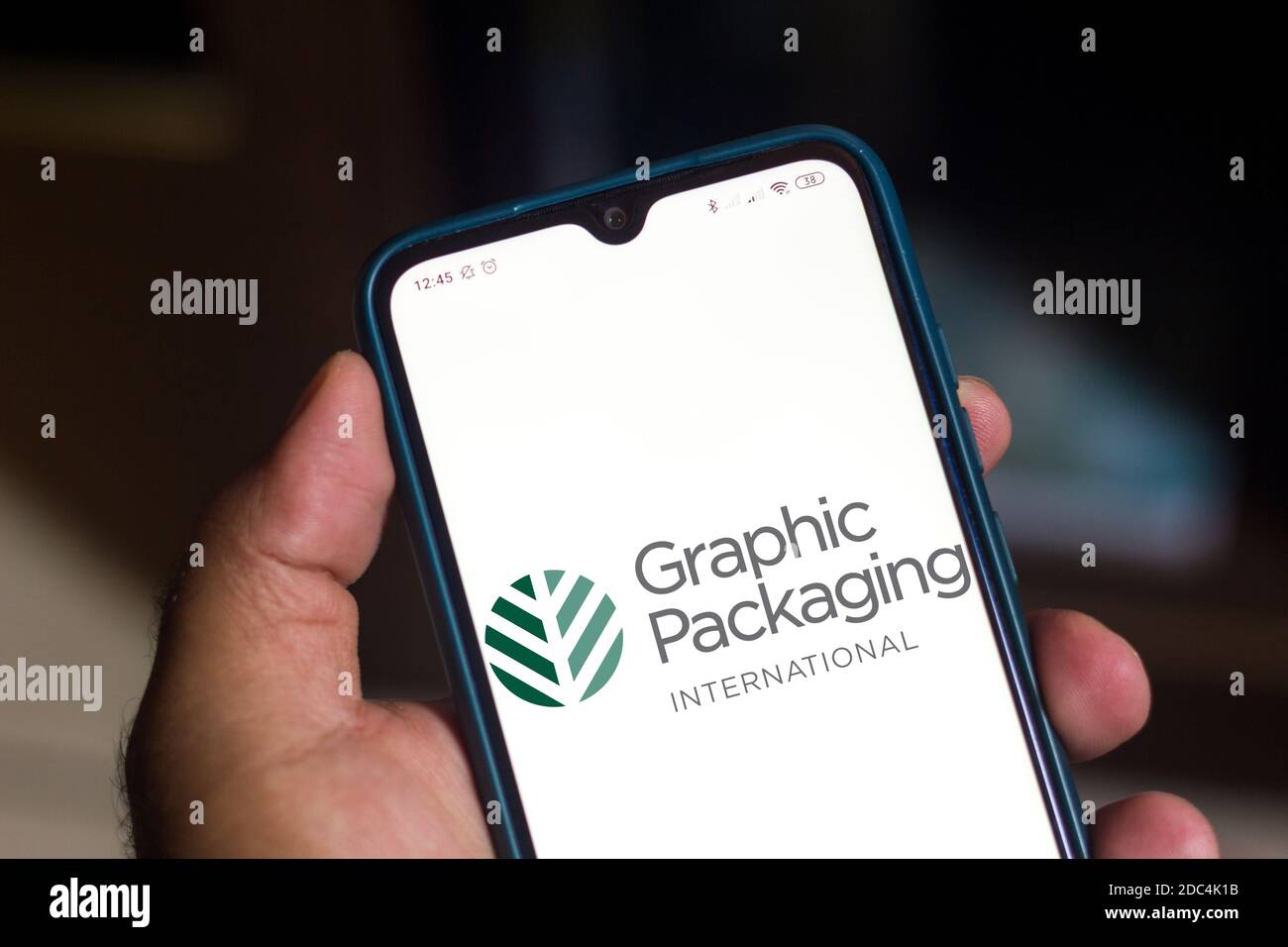 In this photo illustration the Graphic Packaging International logo ...