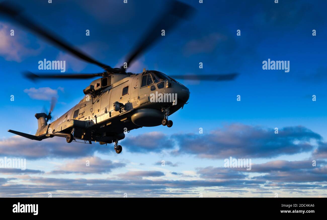 Royal navy merlin hm2 helicopter hi-res stock photography and images ...
