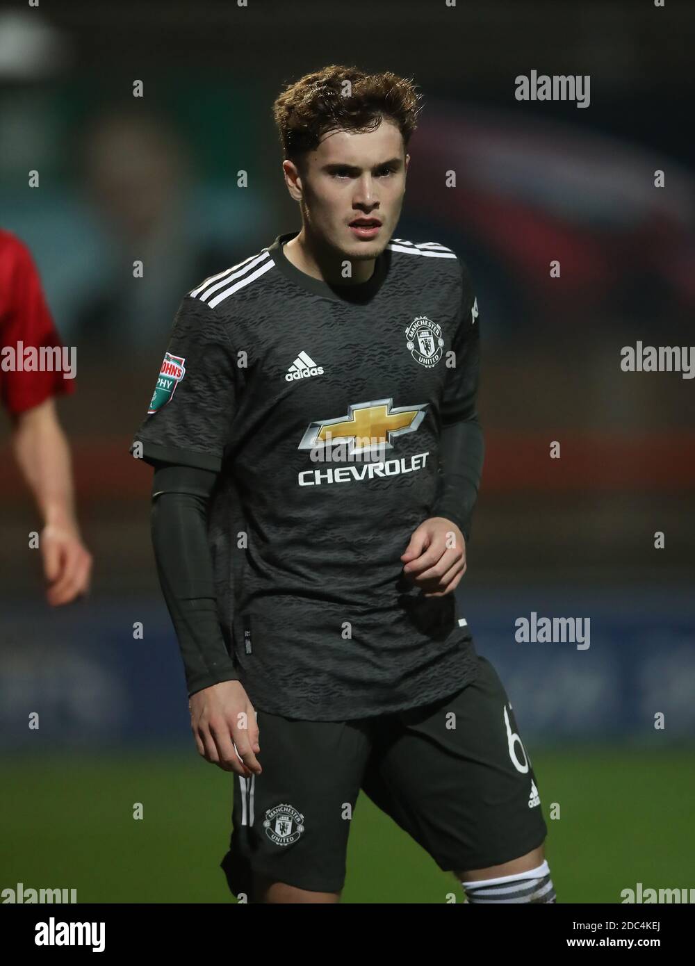 Manchester United's Charlie McCann during the Papa John's Trophy match ...