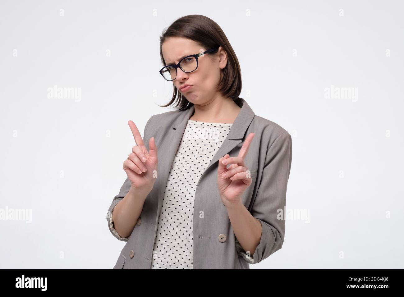 Gesturing raising hi-res stock photography and images - Alamy