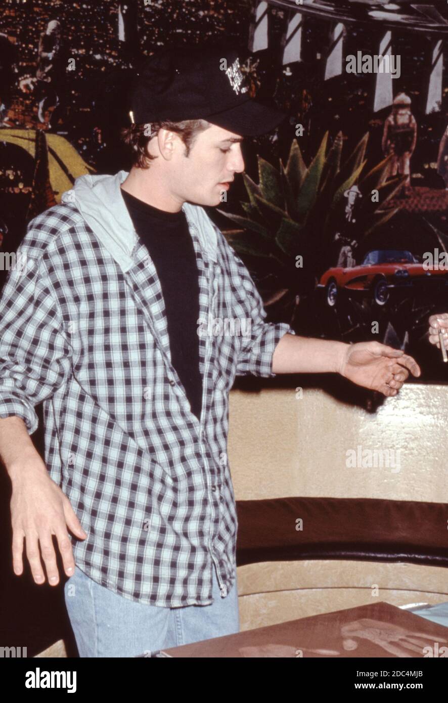 Beverly Hills 90210 Actor Luke Perry at Planet Hollywood in New York ...