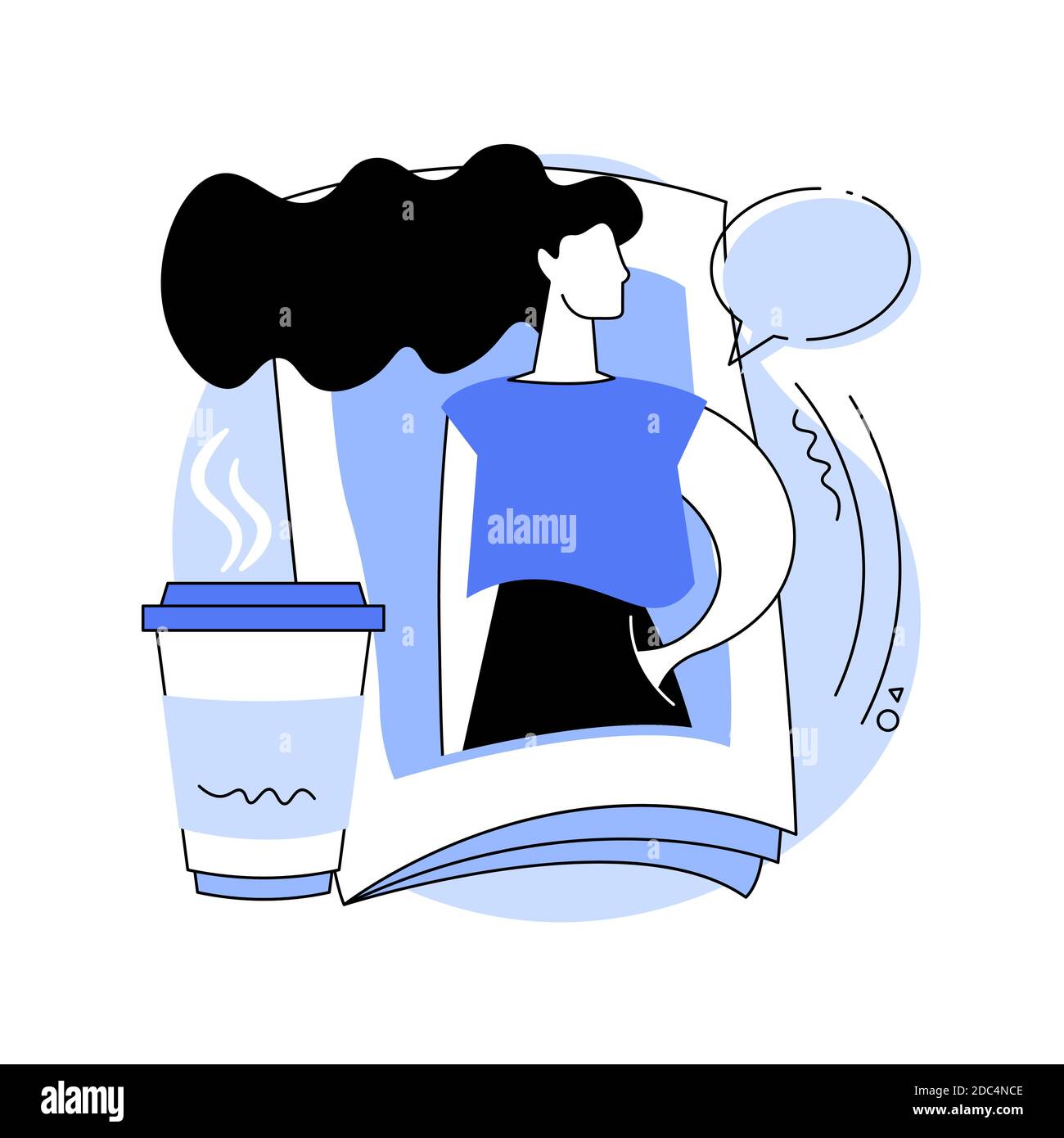 Magazine abstract concept vector illustration Stock Vector Image & Art ...