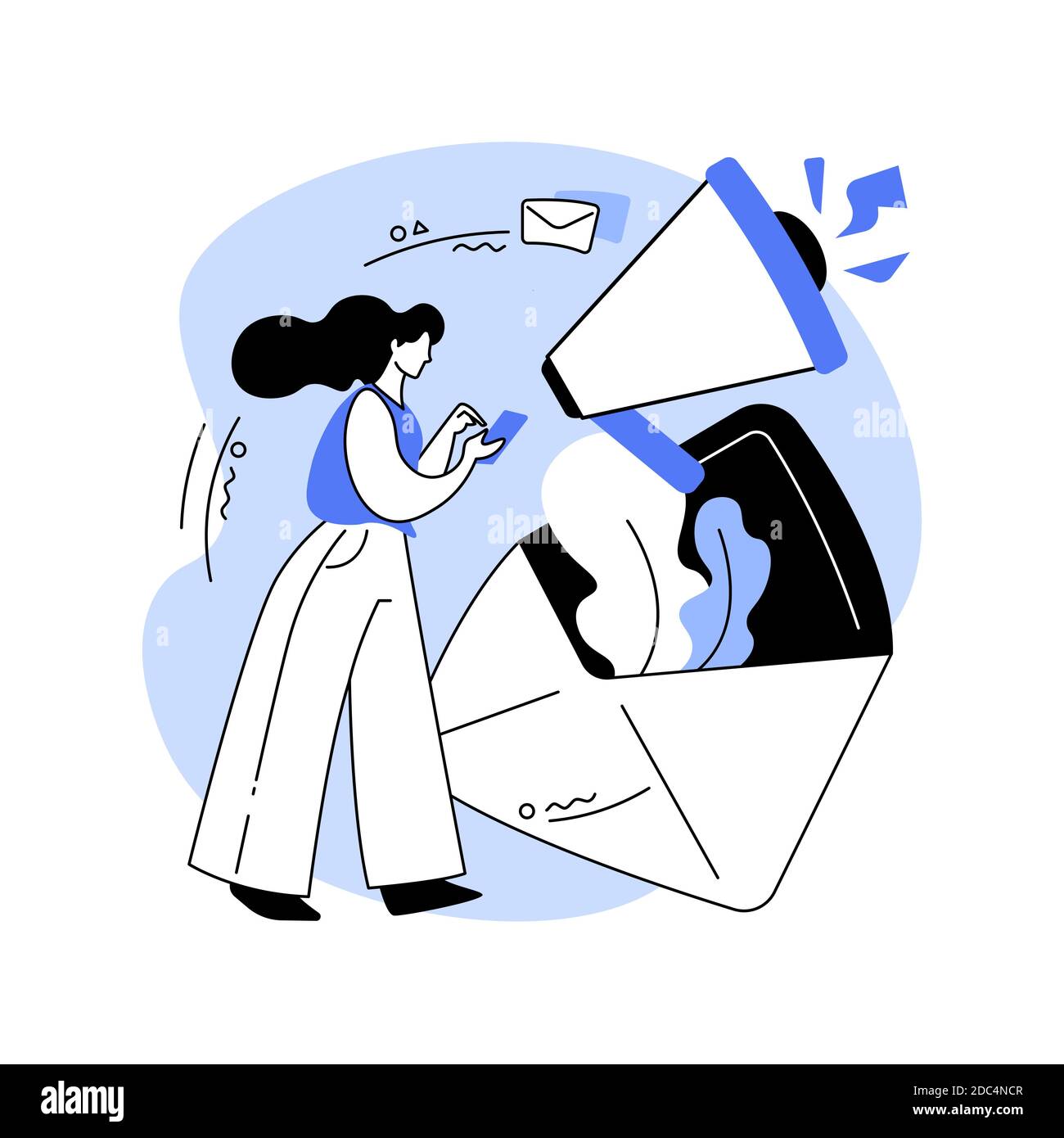 Newsletter abstract concept vector illustration Stock Vector Image ...