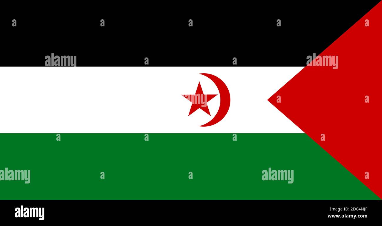 flag of Sahrawi Arab Democratic Republic Stock Vector Image & Art - Alamy