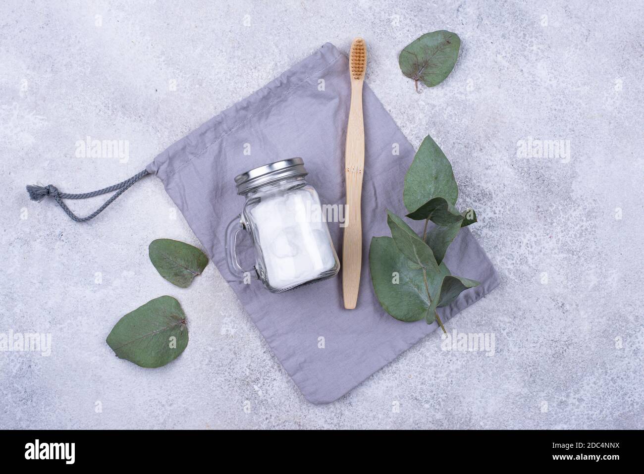 Eco friendly toothbrush and natural dentifrice Stock Photo - Alamy
