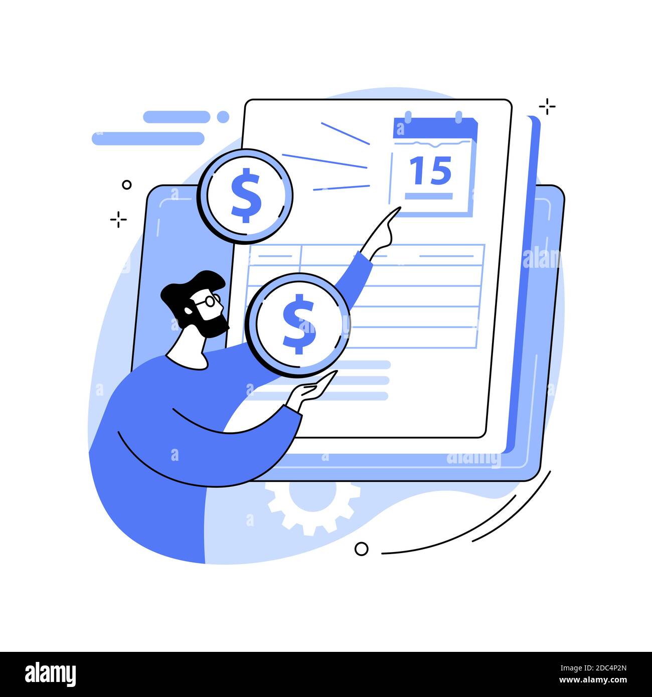 Payment terms abstract concept vector illustration Stock Vector Image ...