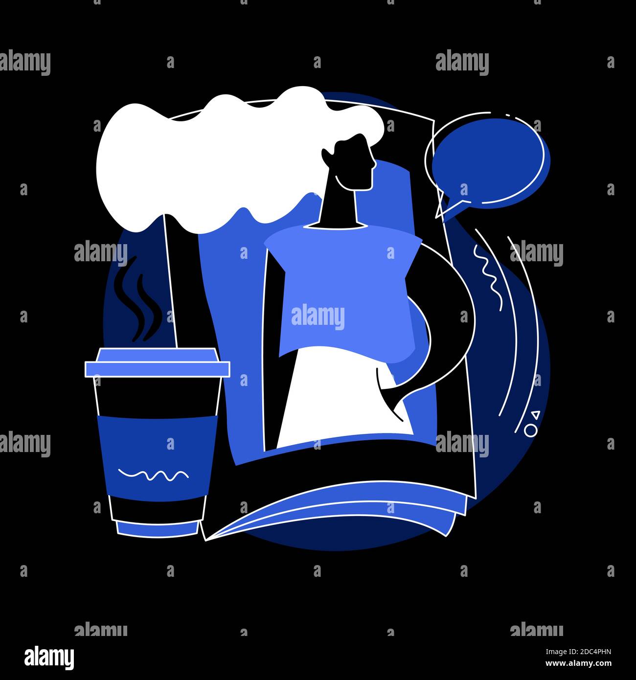 Magazine abstract concept vector illustration Stock Vector Image & Art ...