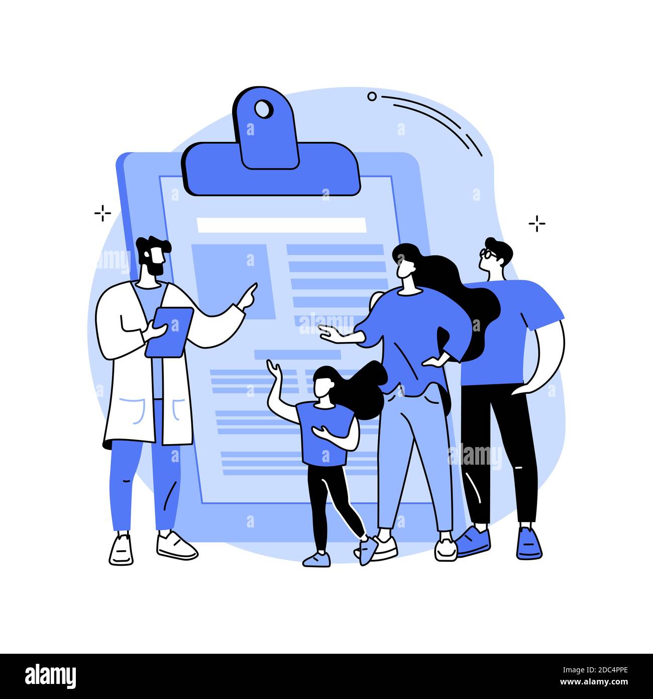 Family doctor abstract concept vector illustration Stock Vector Image ...