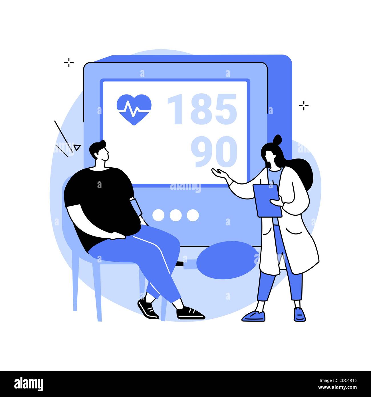 Blood pressure infographic Cut Out Stock Images & Pictures - Alamy