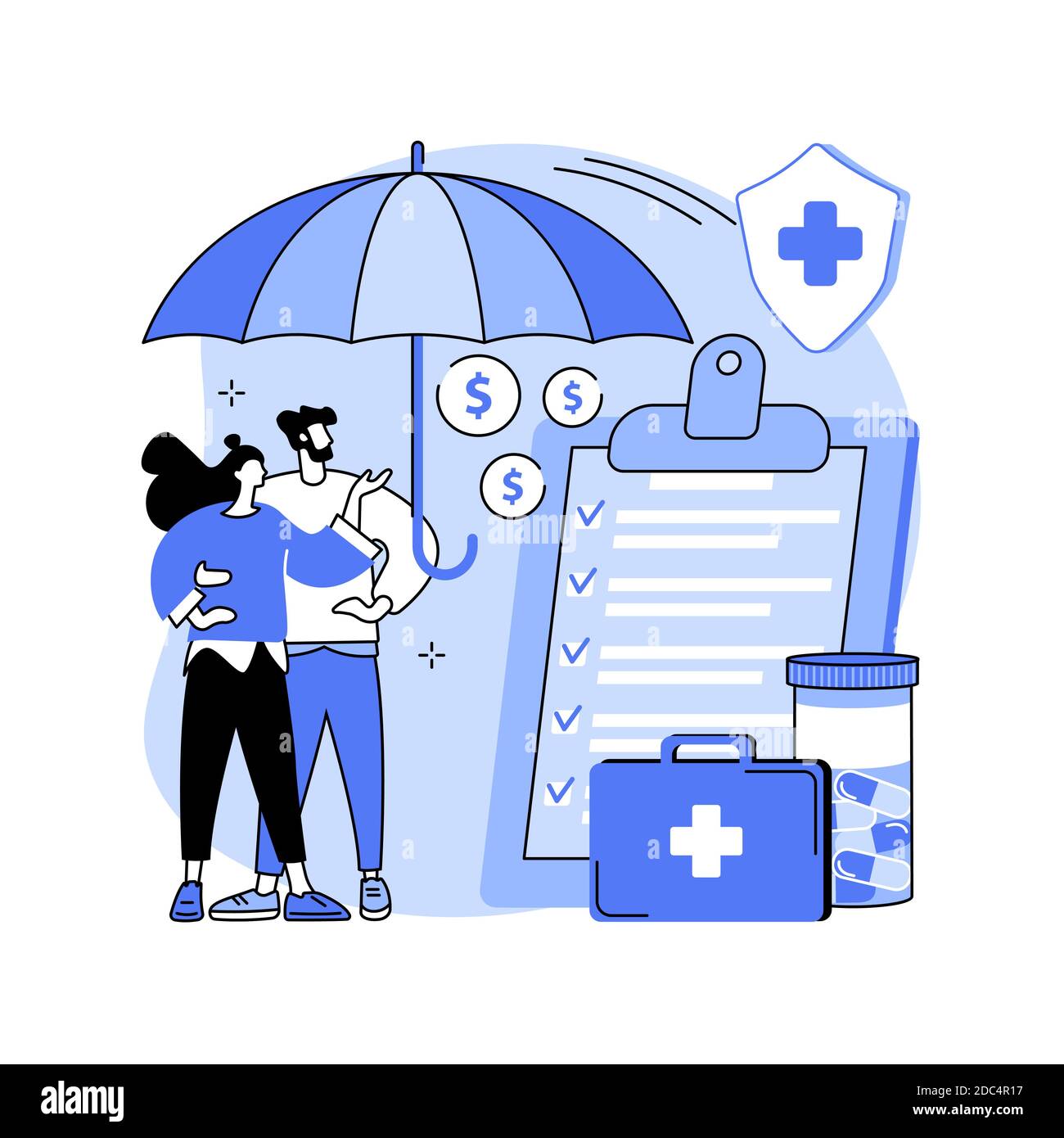 Health insurance abstract concept vector illustration Stock Vector ...