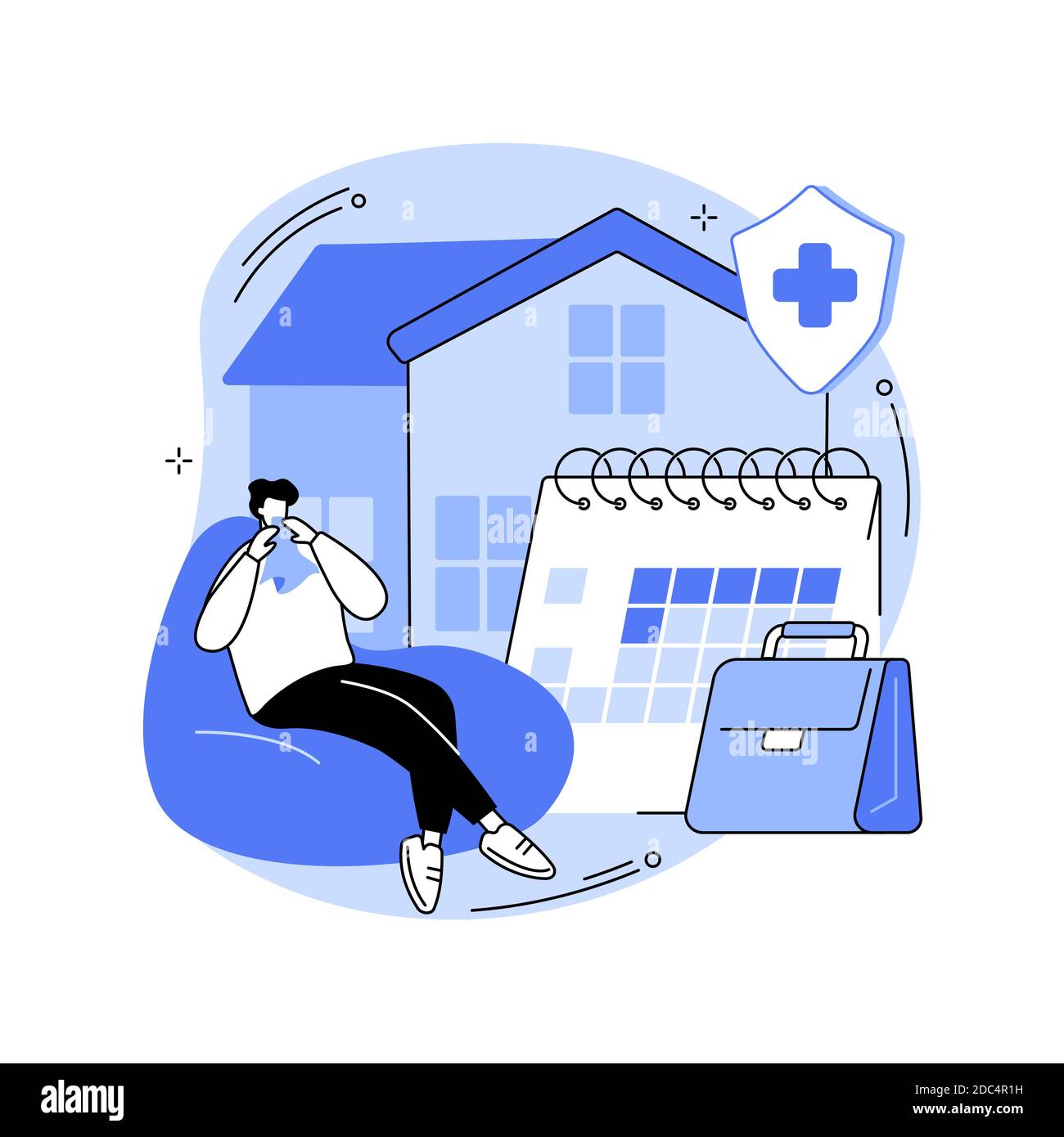 Sick leave abstract concept vector illustration Stock Vector Image ...