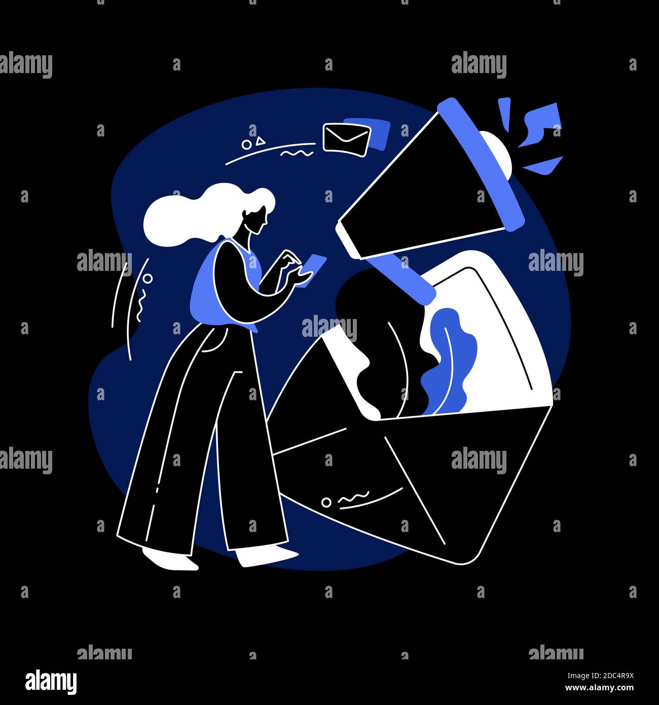 Newsletter abstract concept vector illustration Stock Vector Image ...