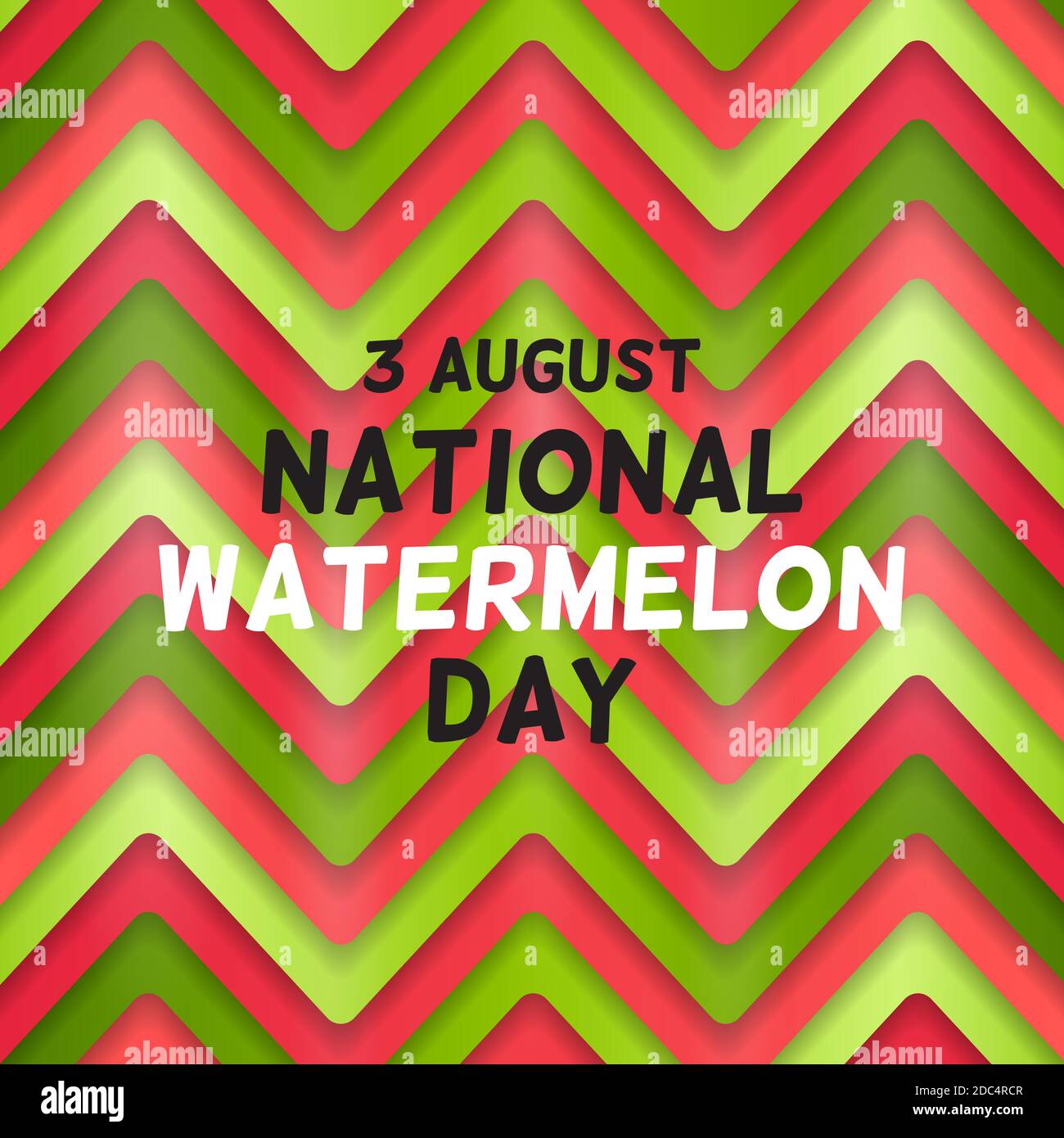 August, 3 Watermelon day background, illustration Stock Photo - Alamy