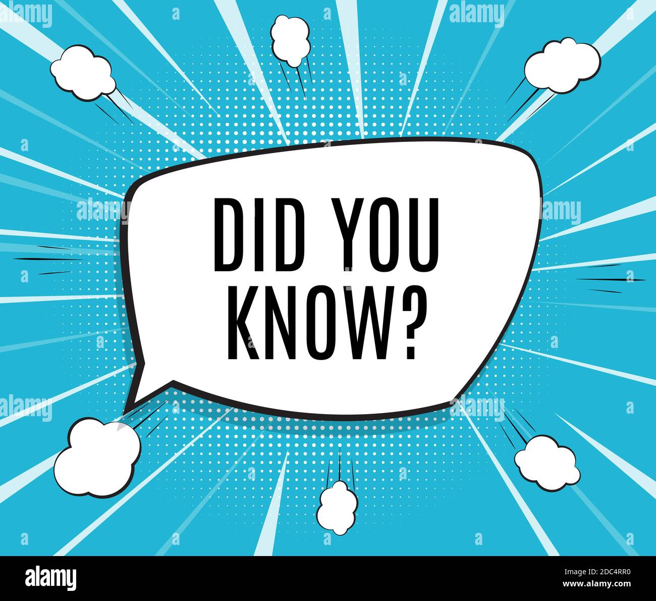 Interesting Fact Background. Did you know question. Illustration Stock ...