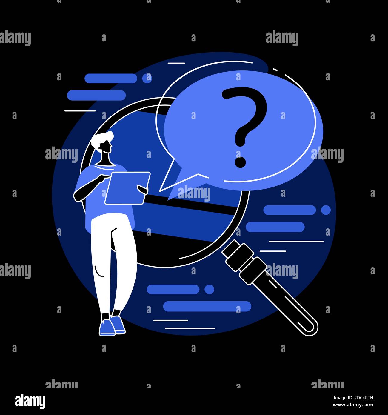 FAQ abstract concept vector illustration Stock Vector Image & Art - Alamy