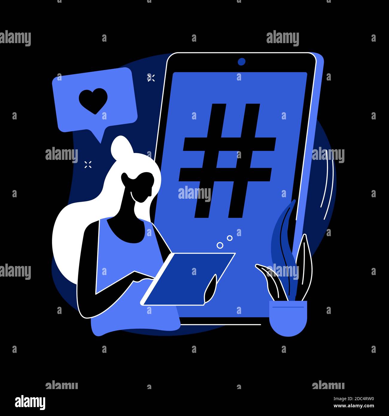 Cross-posting abstract concept vector illustration Stock Vector Image ...