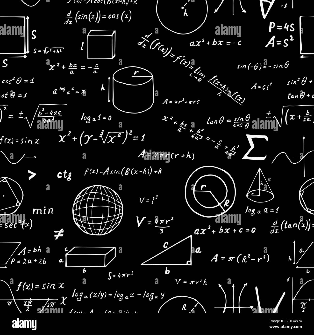 White board with formulas Stock Vector Images - Alamy