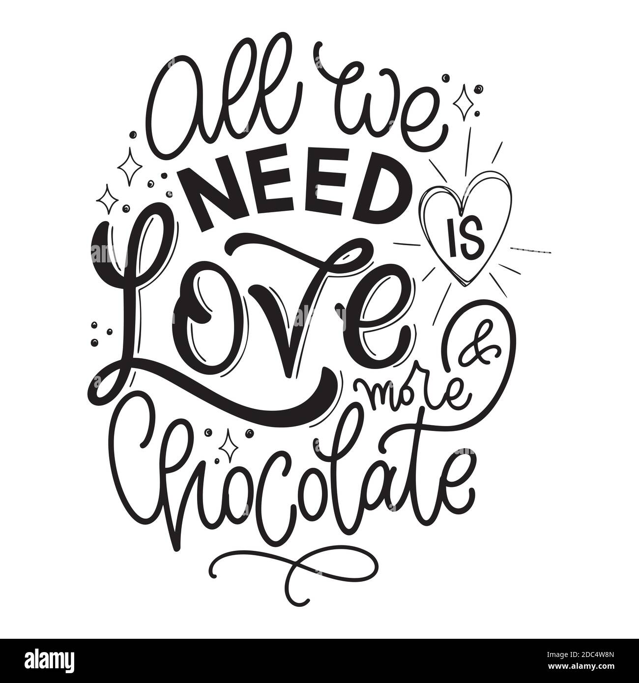 Chocolate hand lettering quote. Warm Christmas winter word composirion ...