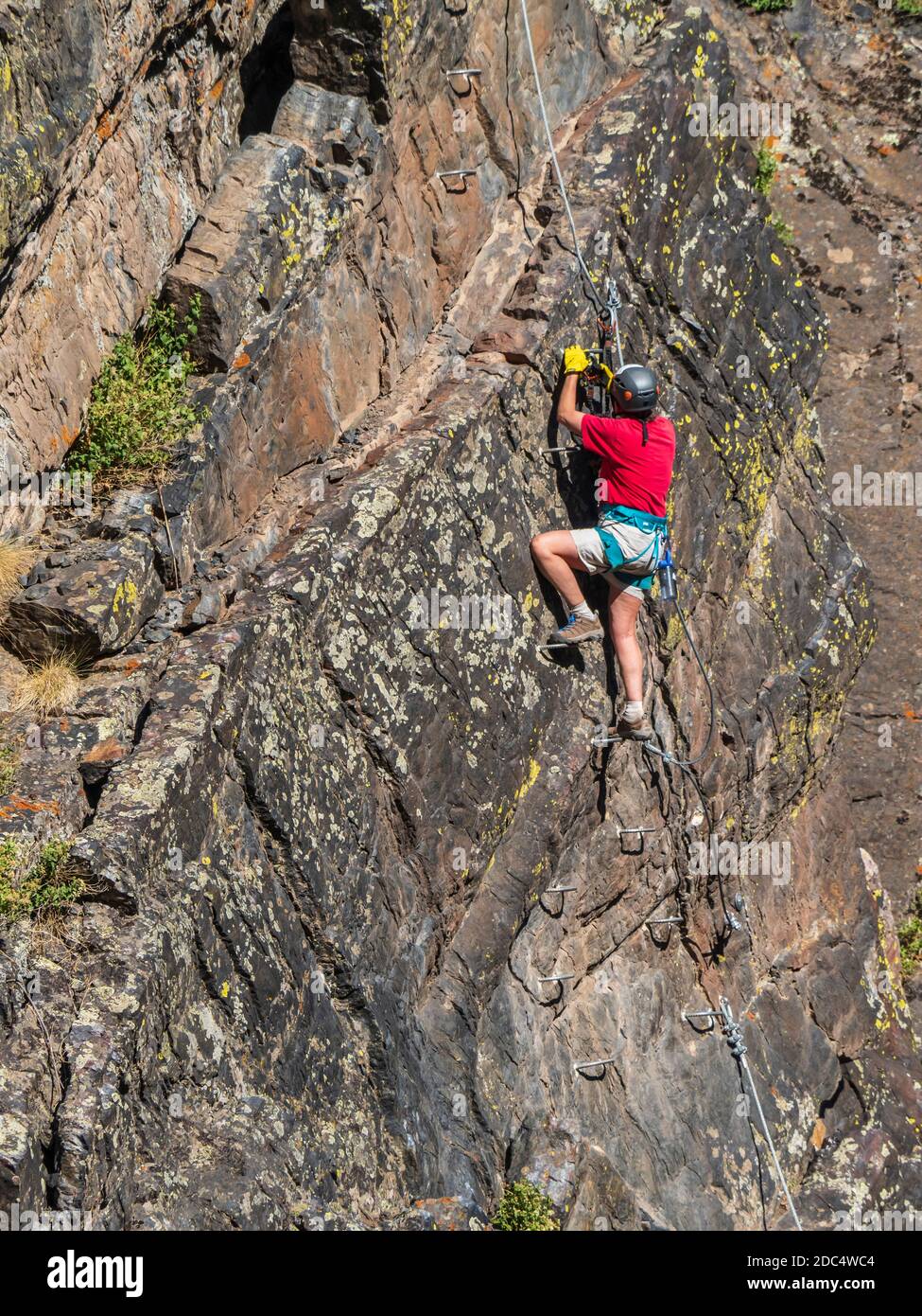 Ouray Via Ferrata, Ouray, Colorado Stock Photo - Alamy