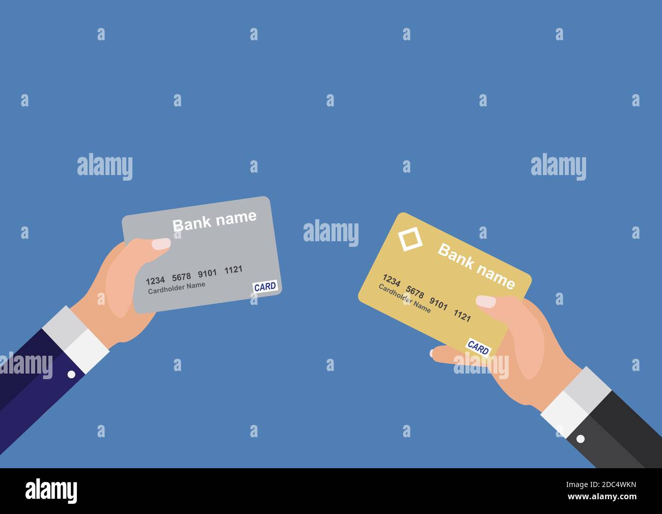 Credit Card Status Upgrade Concept. Illustration Stock Photo - Alamy