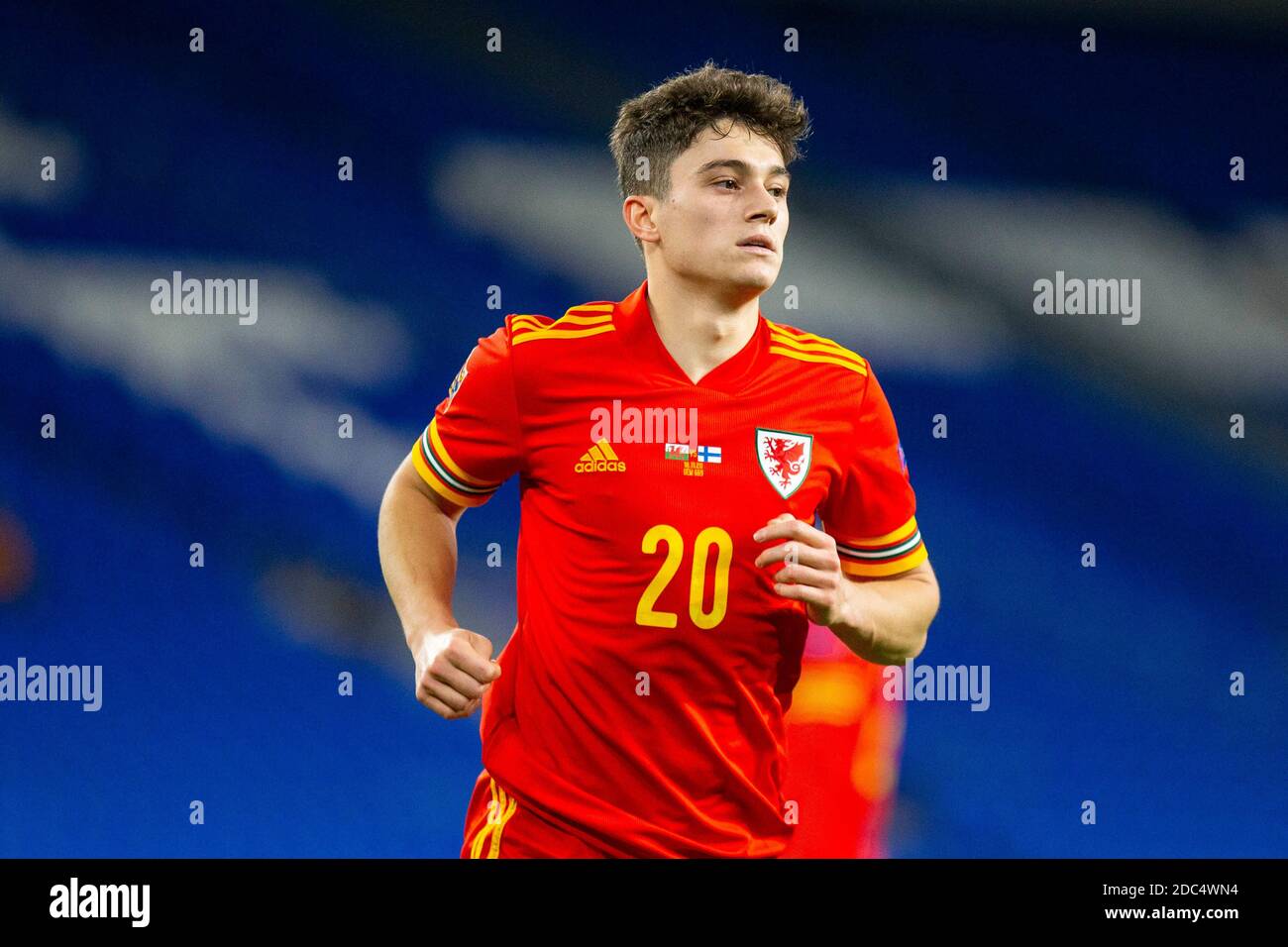 Cardiff, Wales, UK. 18th Nov, 2020. Daniel James of Wales during the ...