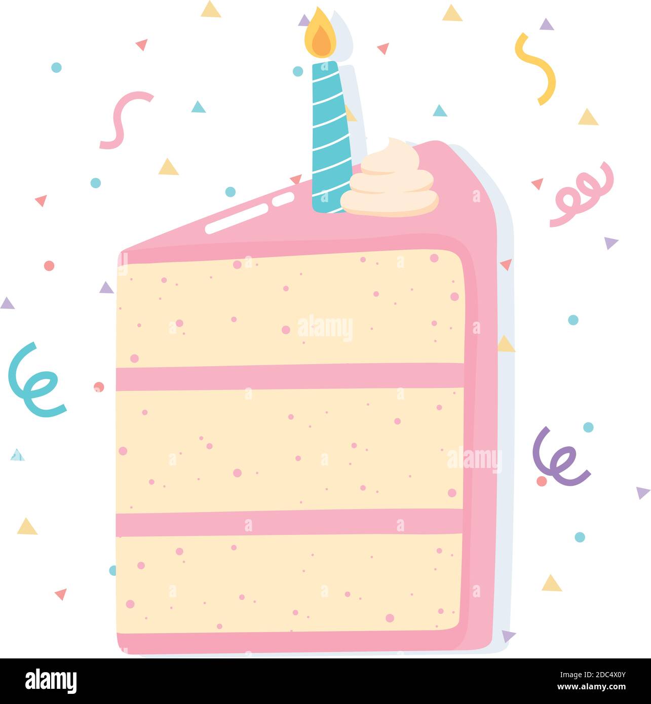 Birthday Cake Slice Clipart