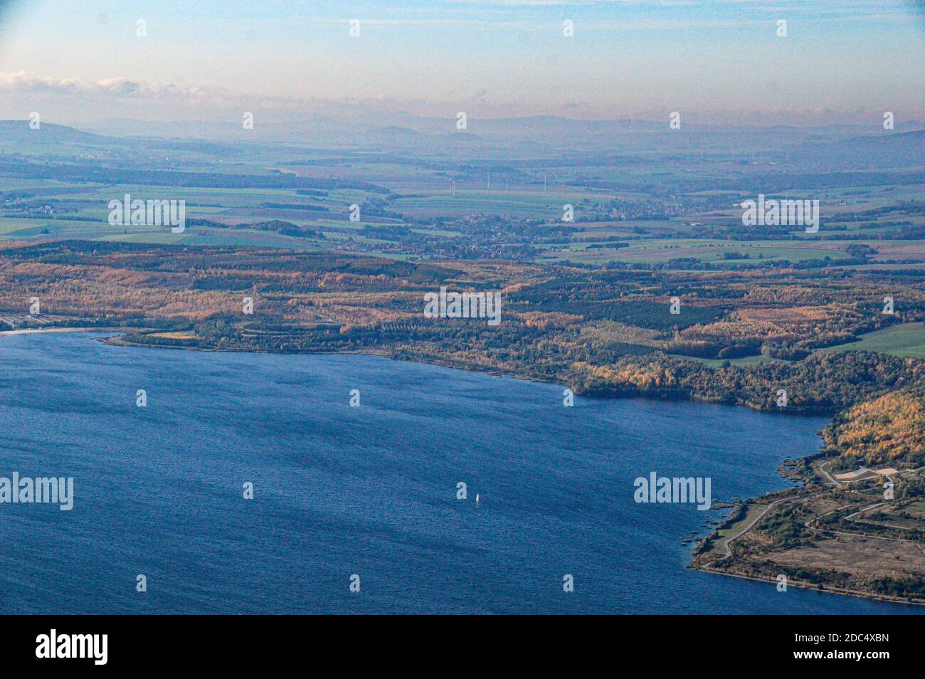 Berzdorfer See Naherholungsgebiet bei Görlitz Luftbild Arial View Air ...