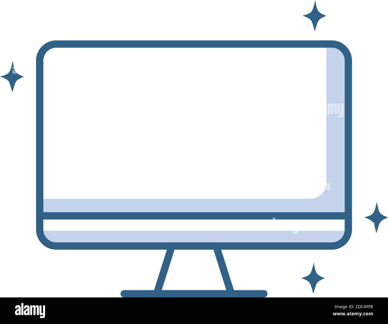 computer screen device gadget technology vector illustration line style icon Stock Vector Image ...