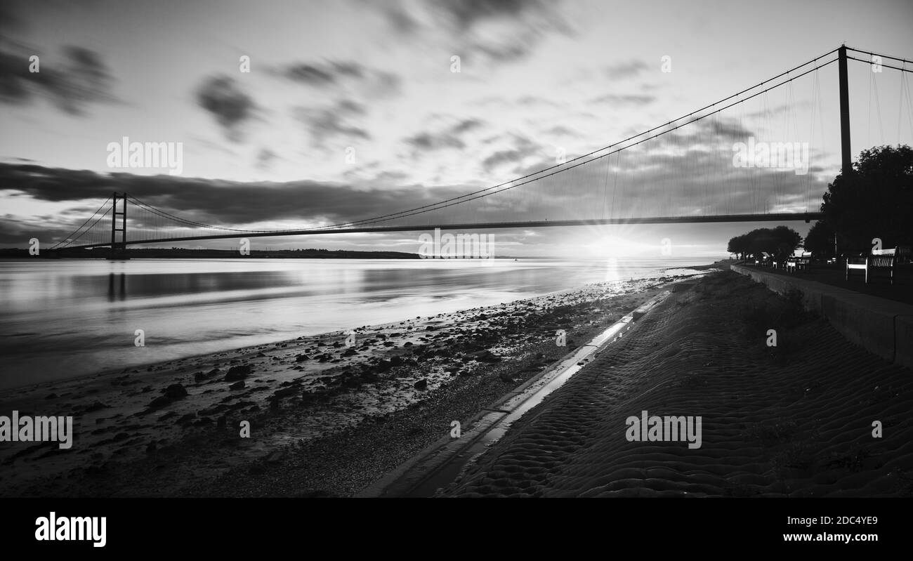 Great road bridge over Black and White Stock Photos & Images - Alamy