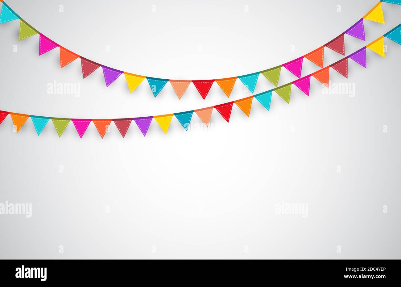 decoration Party Background with Flags. Illustration Stock Photo - Alamy