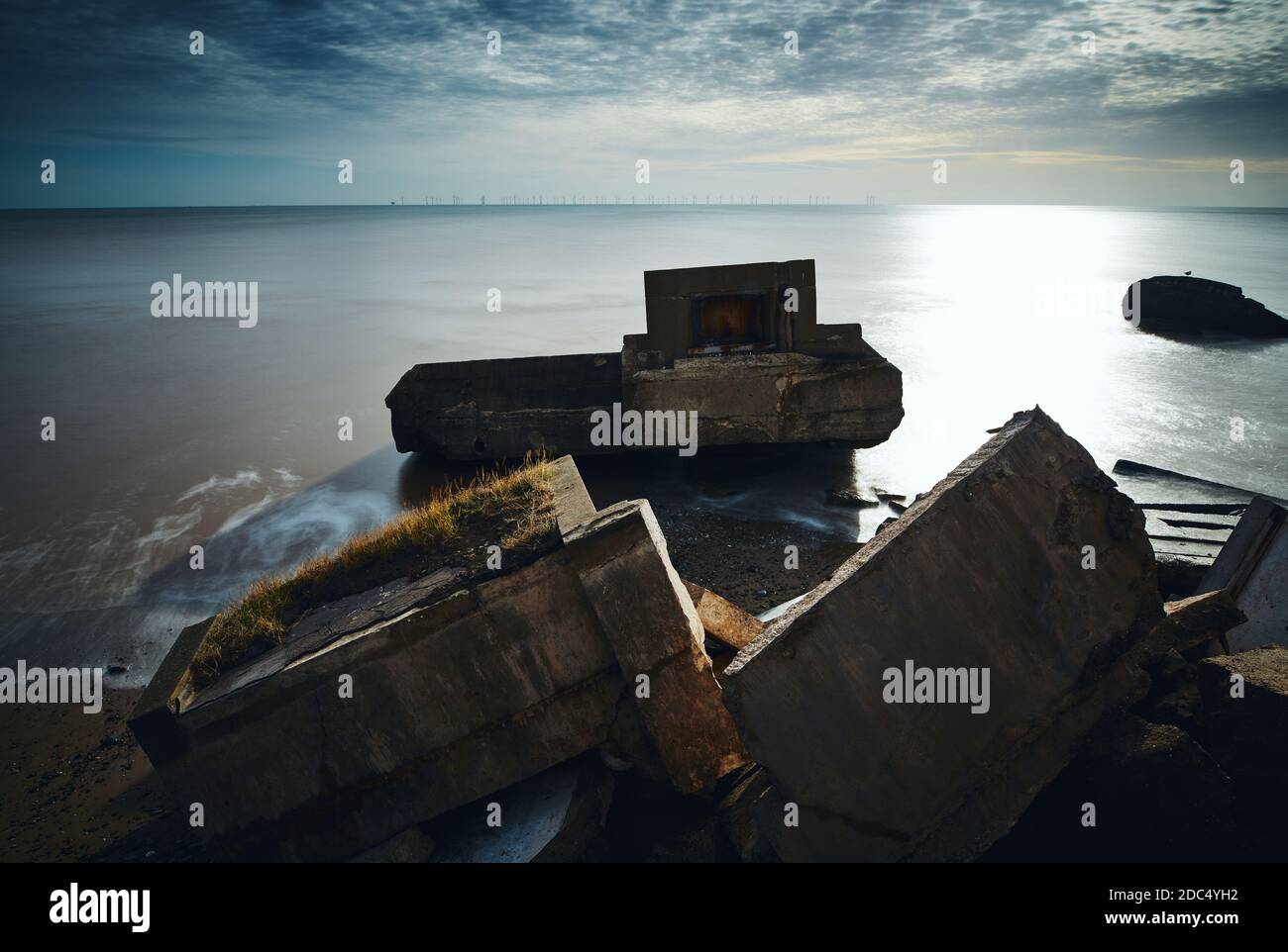 Photograph of Godwin Battery on the Spurn Heritage Coast, Yorkshire ...