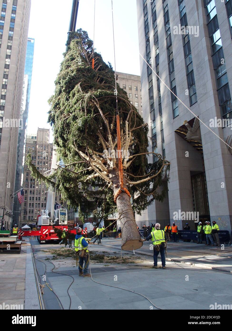 New York, New York, USA. 14th Nov, 2020. Arrival of the Rockerfeller ...
