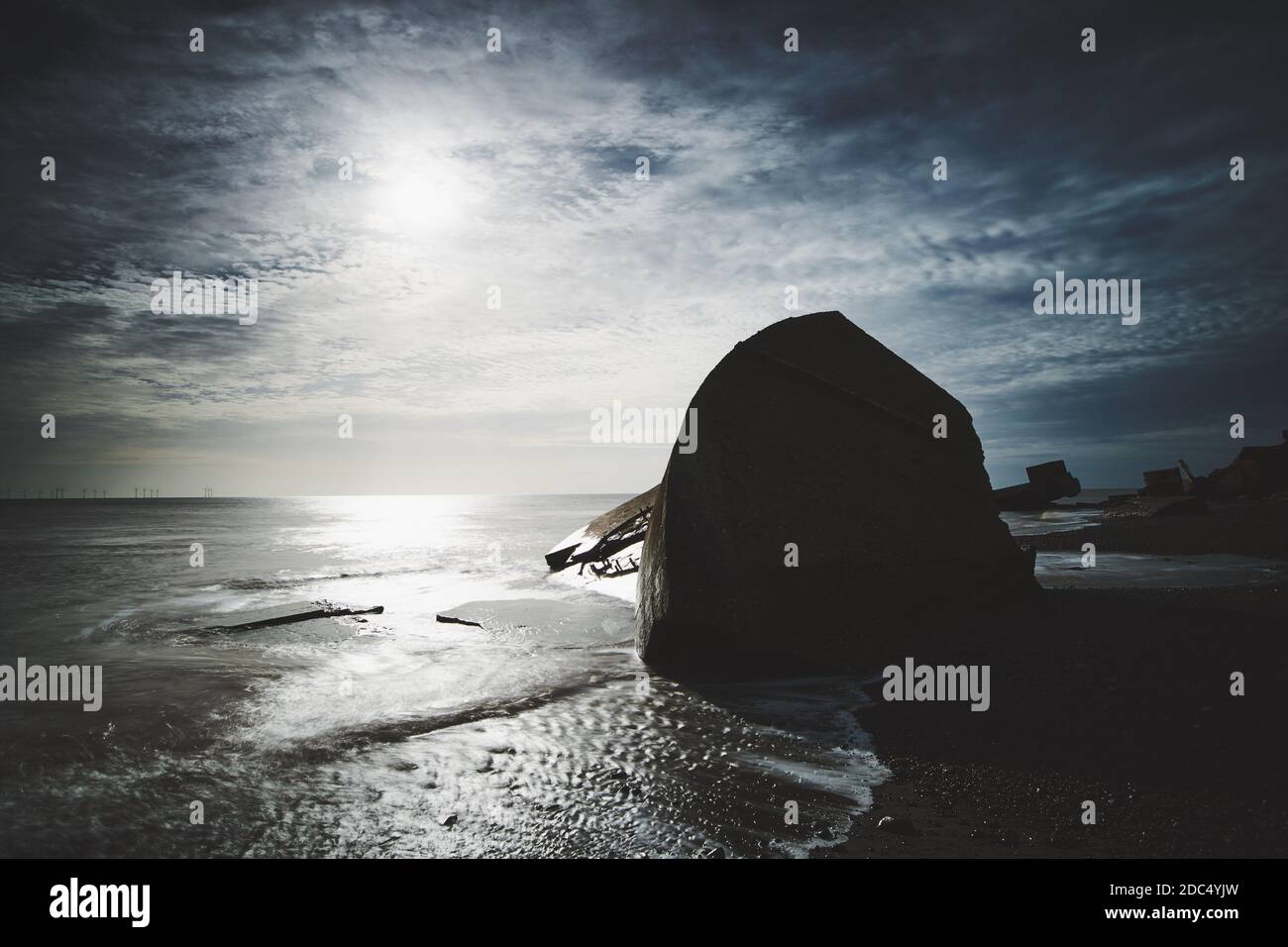 Photograph of Godwin Battery on the Spurn Heritage Coast, Yorkshire ...
