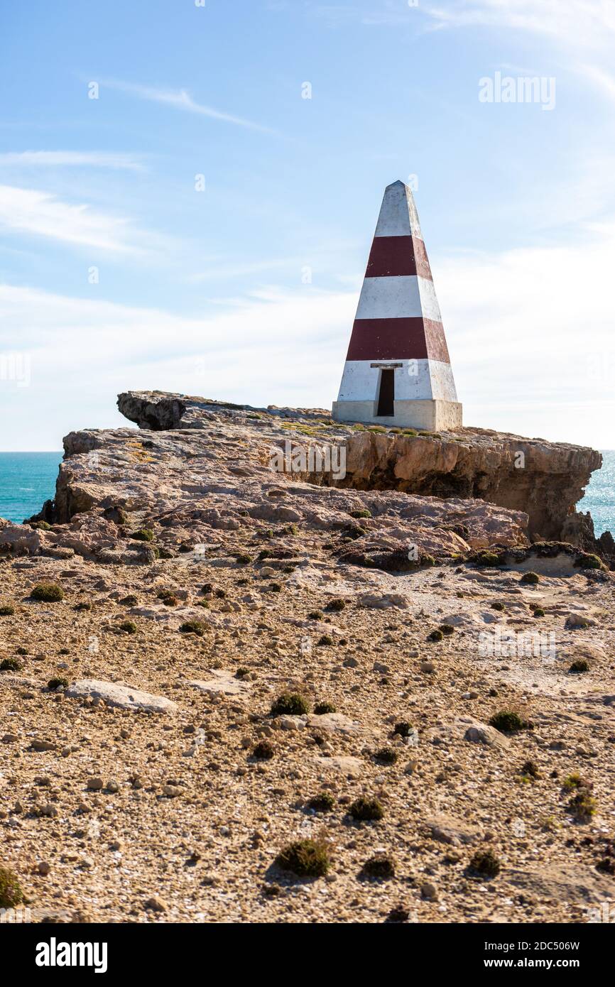 The iconic Obelisk built on now heavily eroding cliff faces located in ...