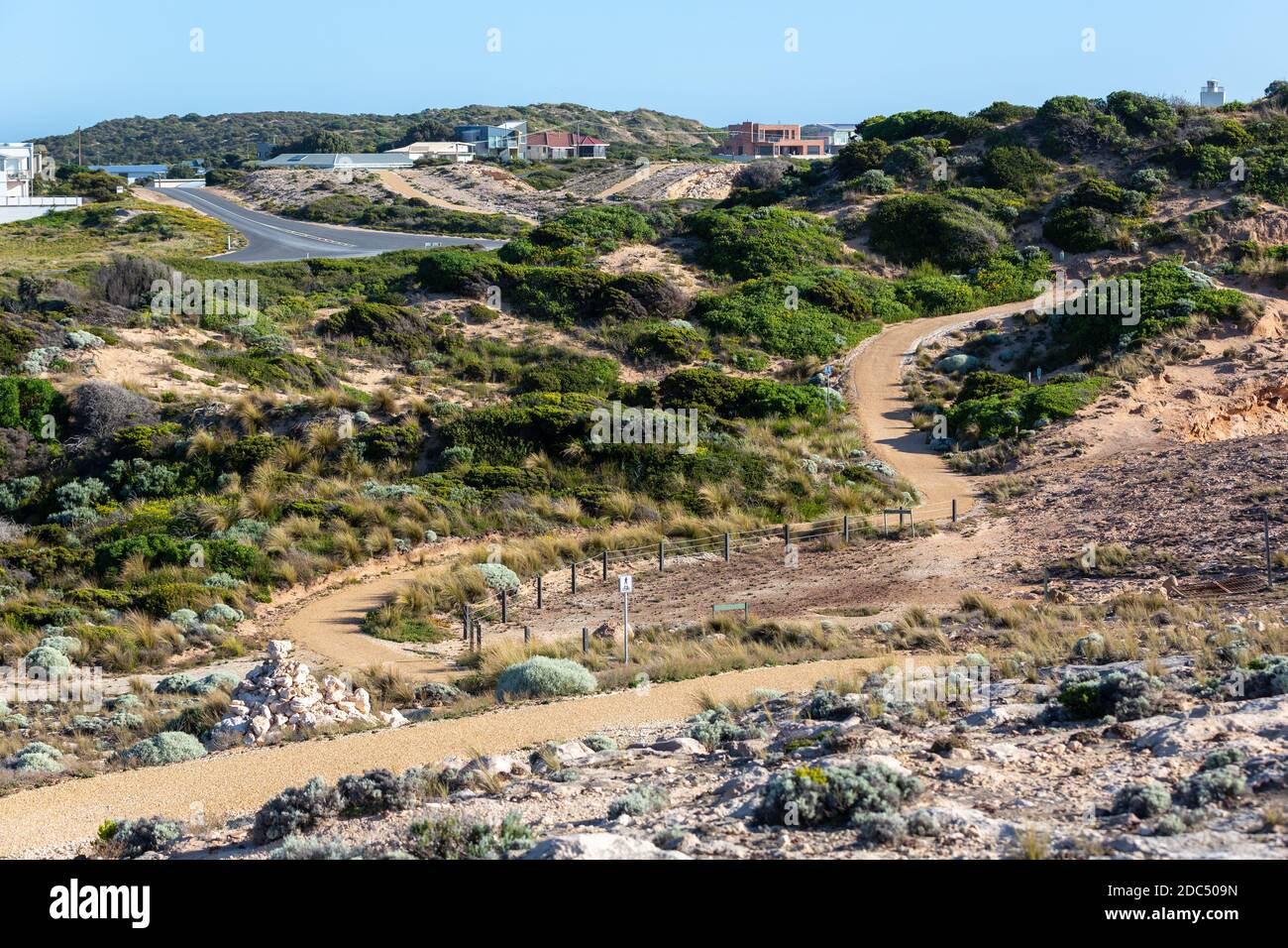 The new walking trails around Cape Dombey near the Obelisk located in ...