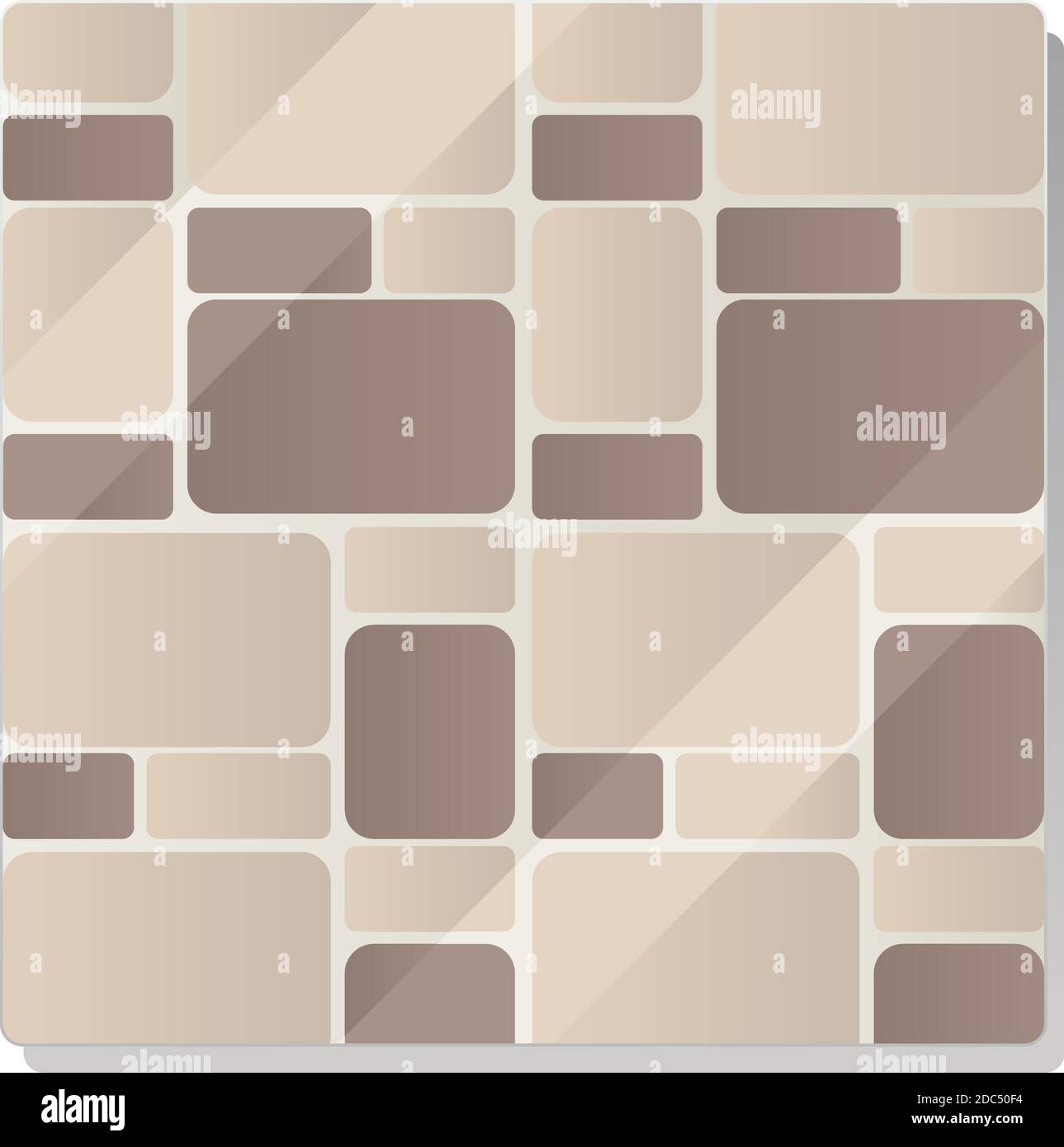 abstract shapes mosaic tiles design vector illustration Stock Vector ...