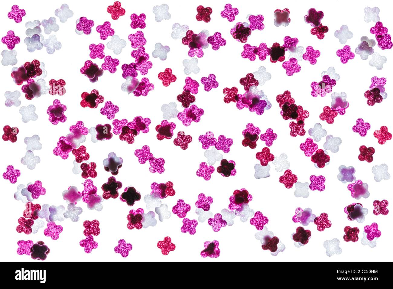 Pink background flowers Cut Out Stock Images & Pictures - Alamy