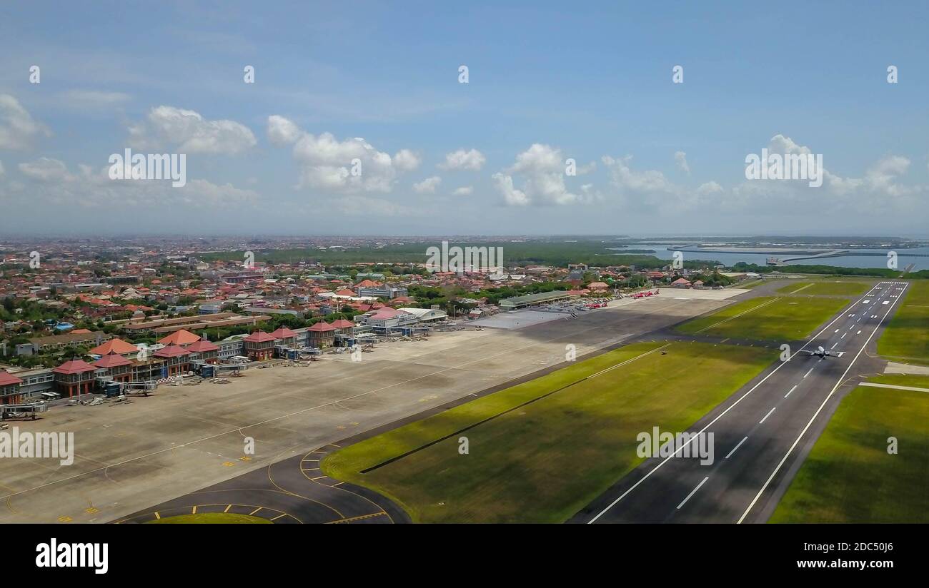 The aircraft has just landed at Bali International Airport, Denpasar ...