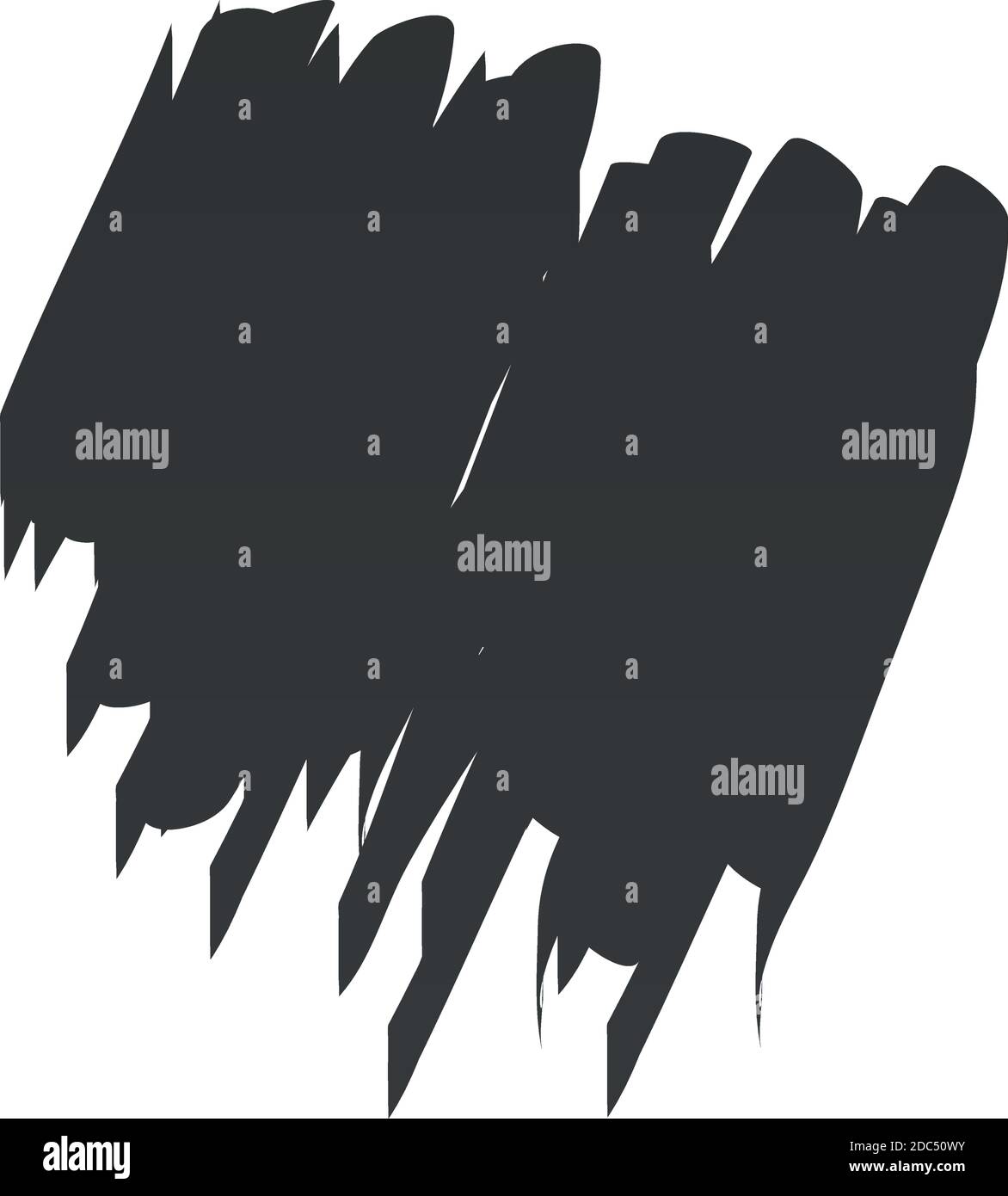 scribble stain paint brush stroke vector illustration icon white ...