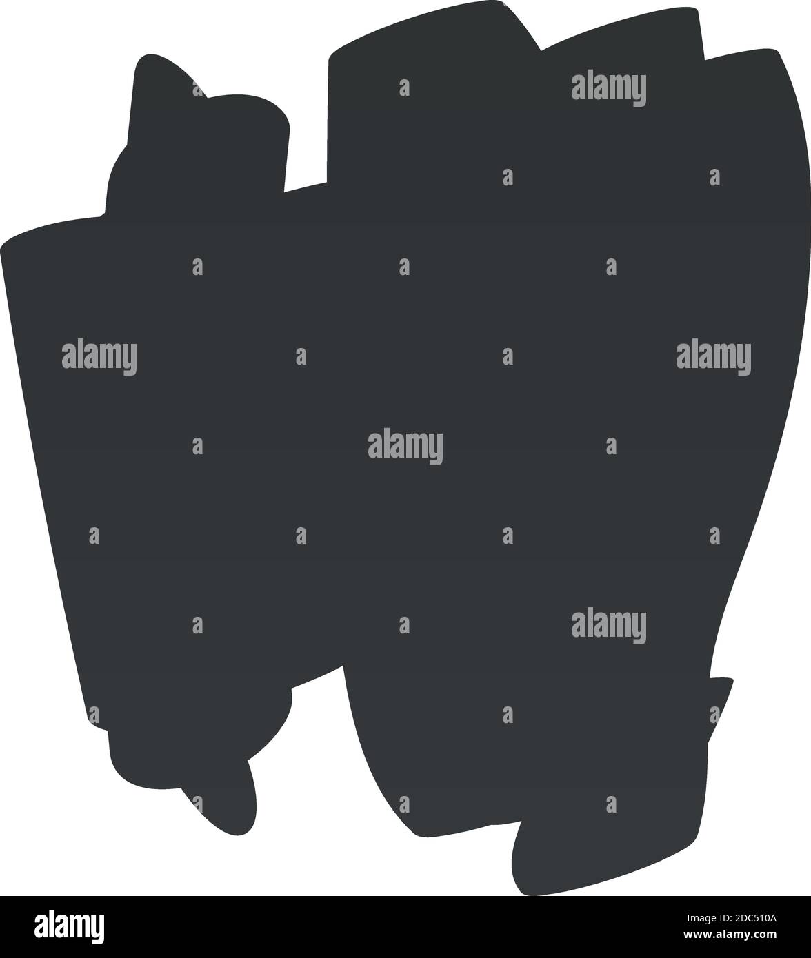 scribble stain mess black paint vector illustration Stock Vector Image ...