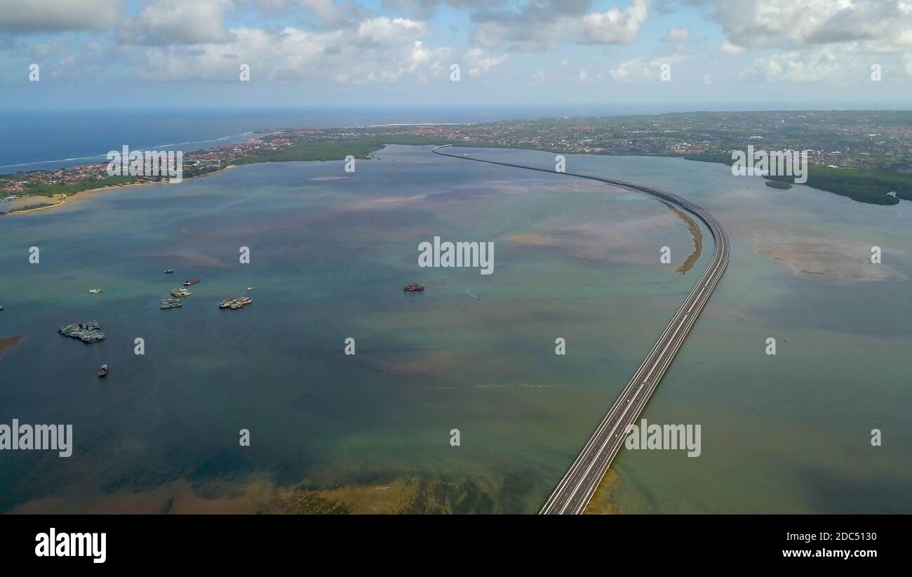 High quality aerial highway sea hi-res stock photography and images - Alamy