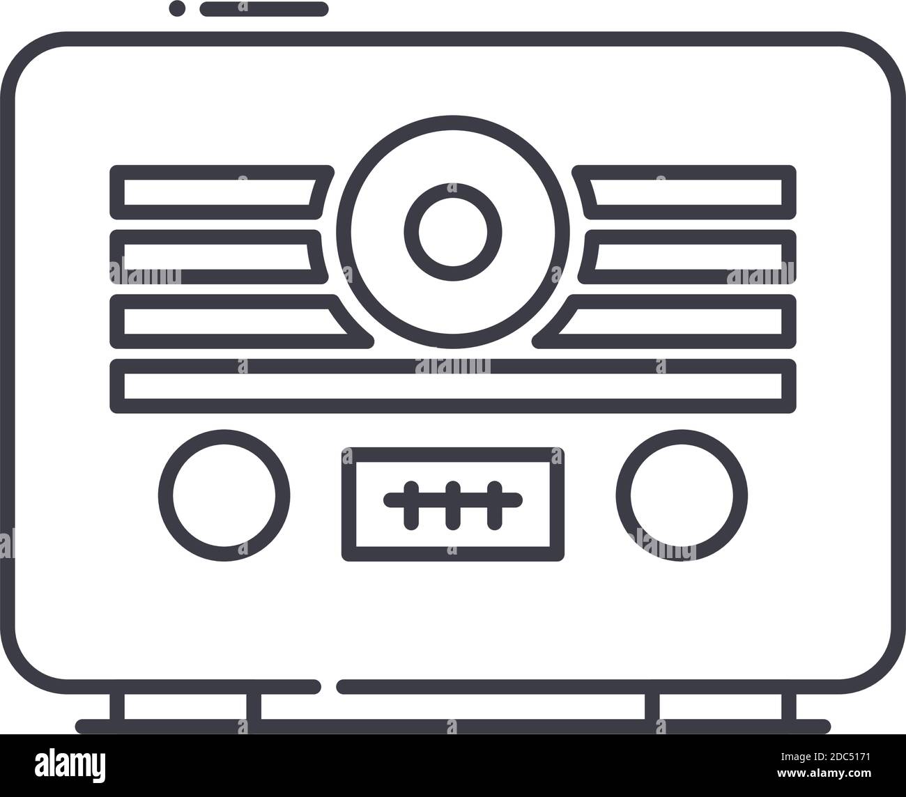 Radio classic antenna outline vector hi-res stock photography and ...